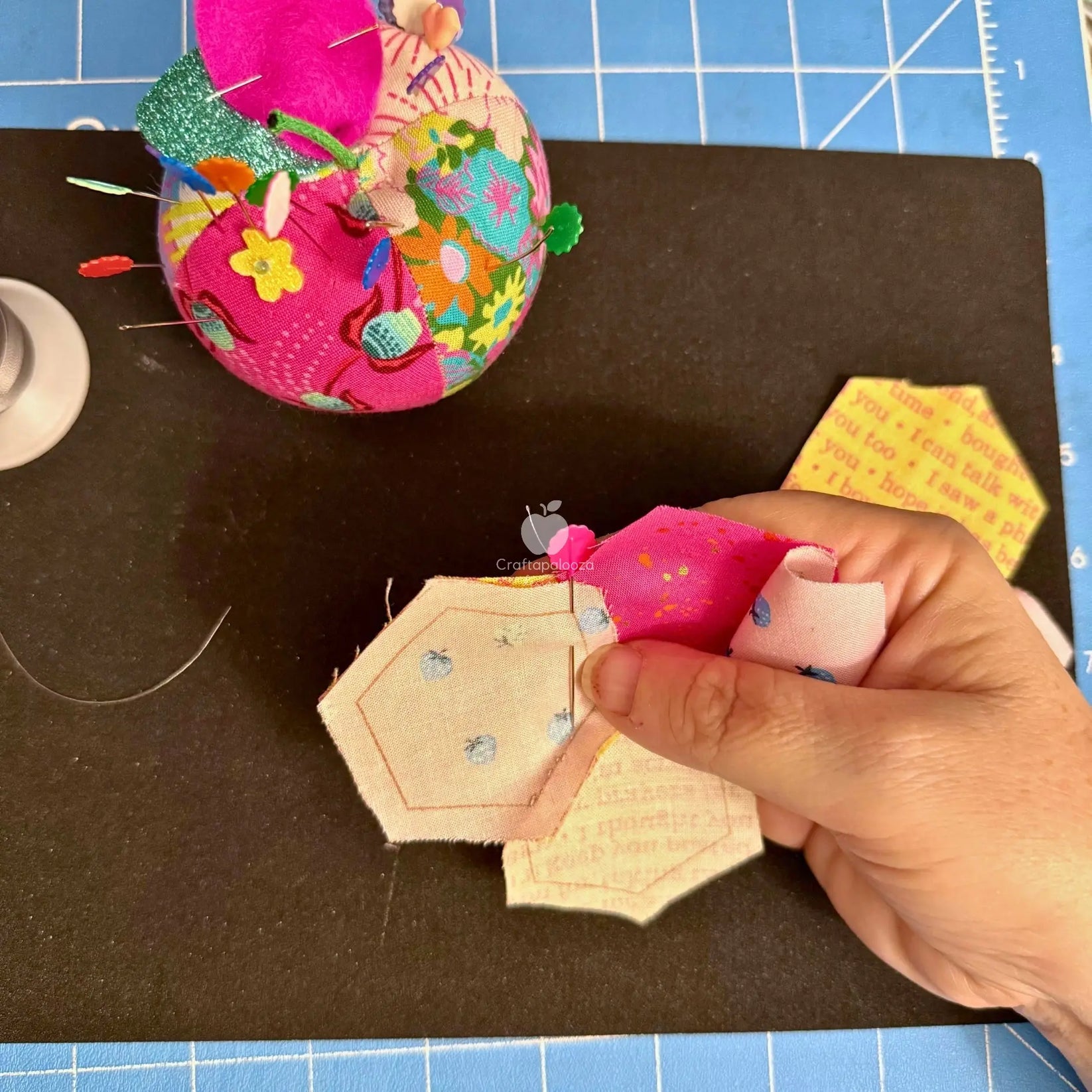 A Guide to Stamping and Sewing Hexagons: PDF - Craftapalooza Designs